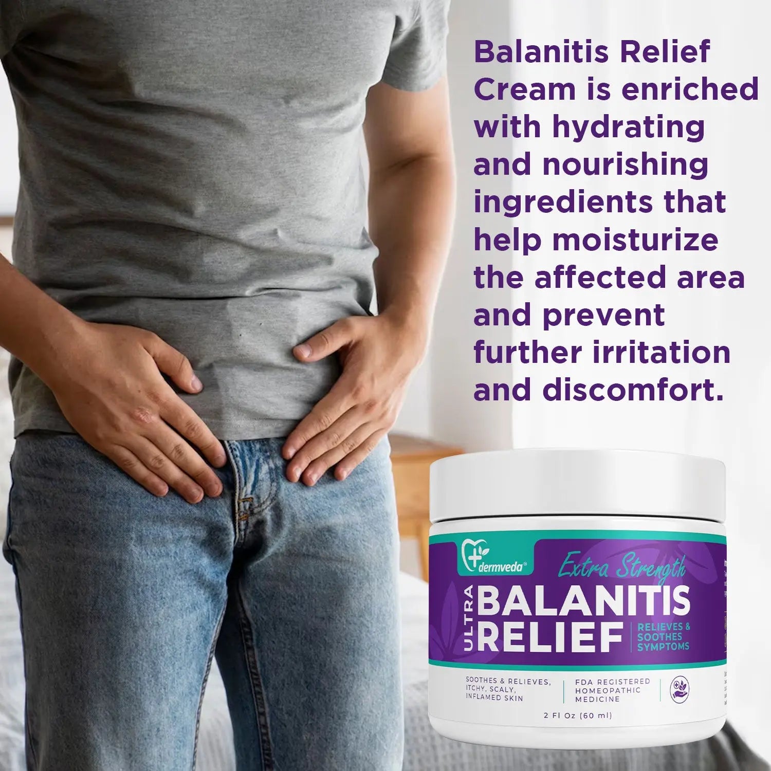 Dermveda Natural Balanitis Relief Treatment Cream
