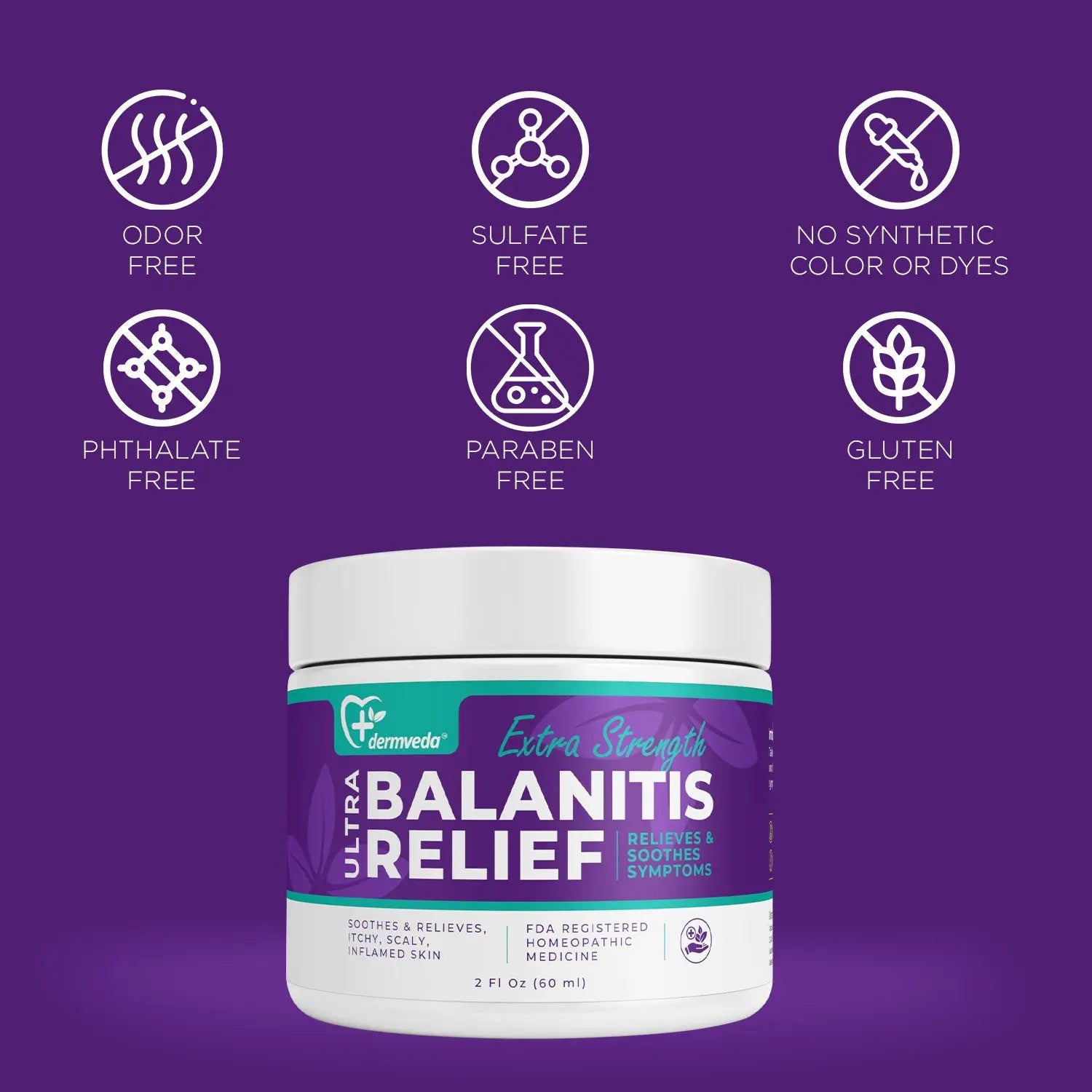 Dermveda Natural Balanitis Relief Treatment Cream