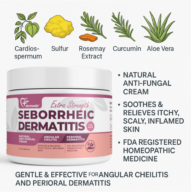 Seborrheic Dermatitis Angular Cheilitis Medicine Cream Relief